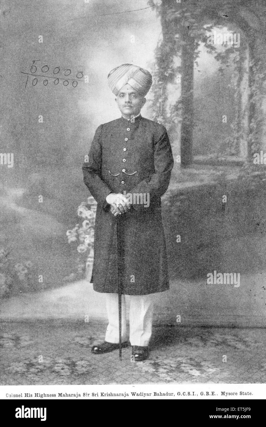 Krishnaraja wadiyar High Resolution Stock Photography and Images - Alamy