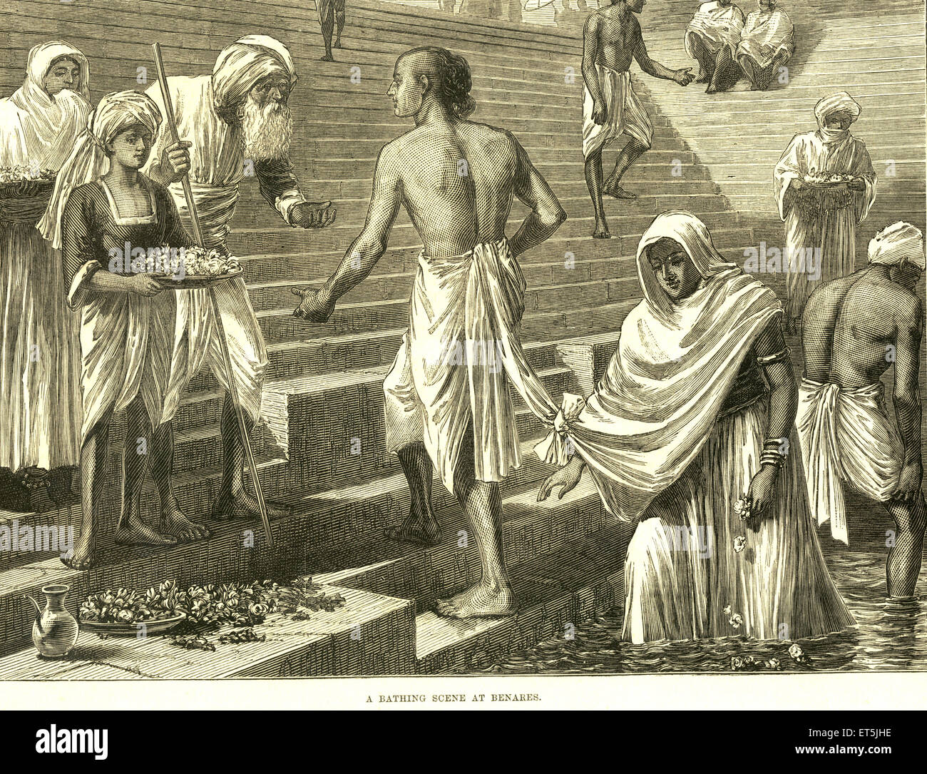 Varanasi bathing hi-res stock photography and images - Alamy