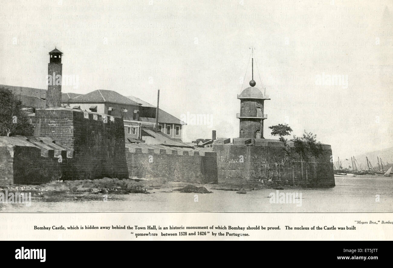 Bombay Castle historic monument built by Portuguese Bombay Mumbai ...