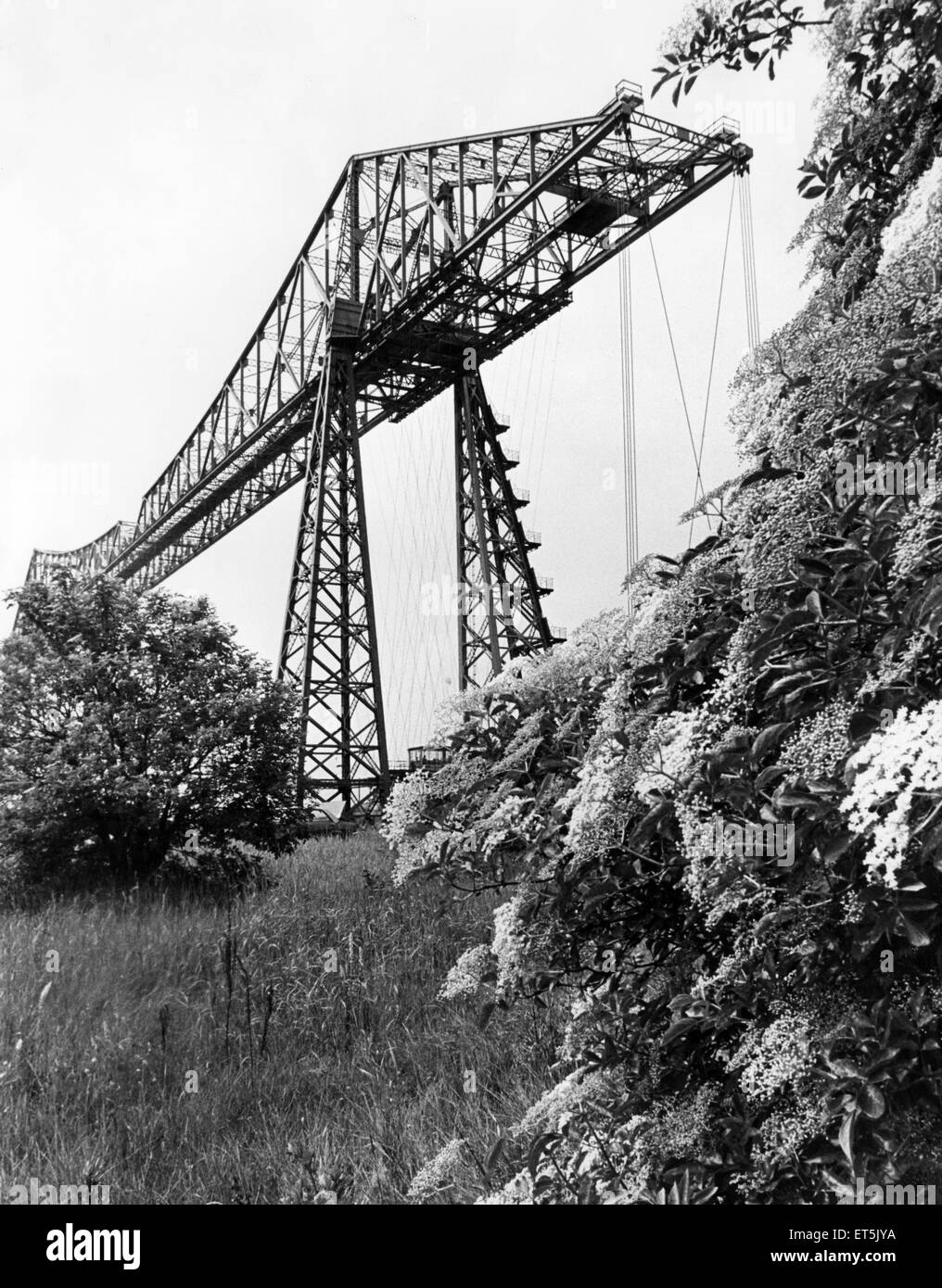 Middlesbrough transporter bridge Black and White Stock Photos & Images ...