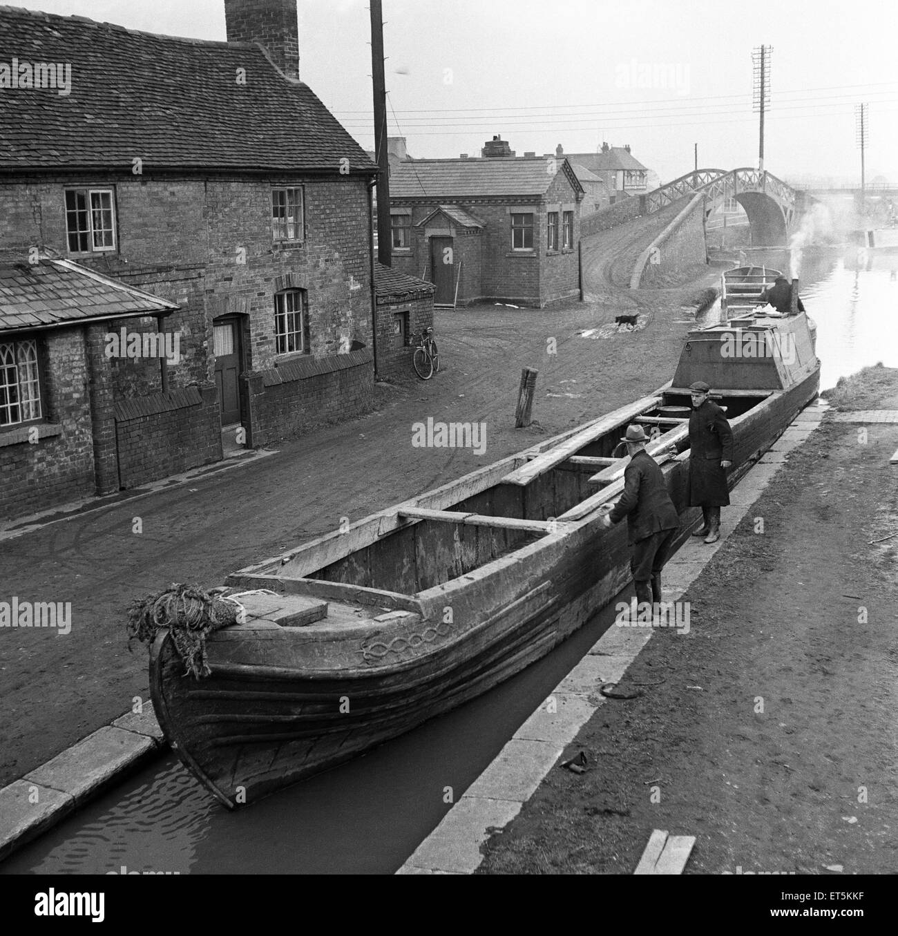 Canal scenes. April 1954 Stock Photo - Alamy