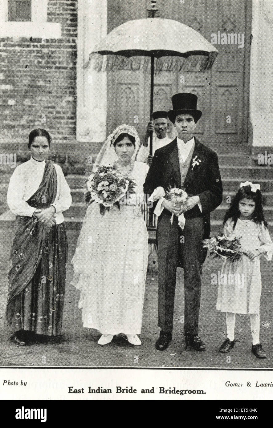 Catholic Community ; East Indian ; Bride and Bridegroom ; Bombay ...