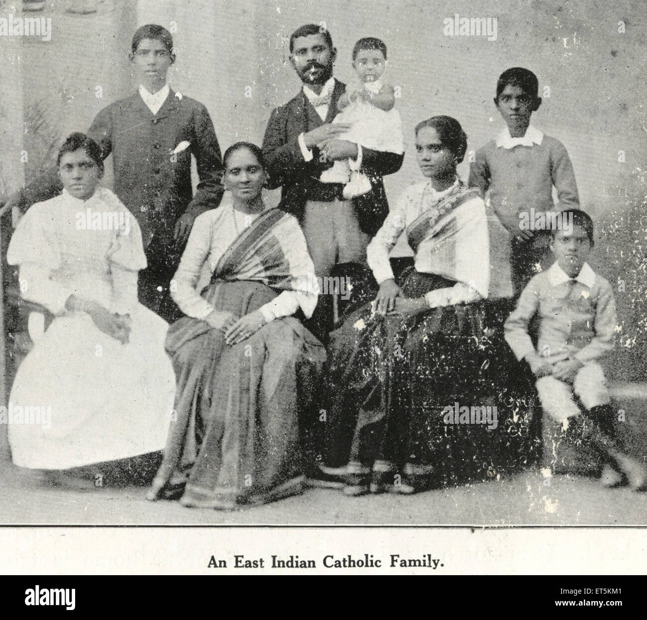 Catholic Community An East Indian Catholic Family India old vintage ...
