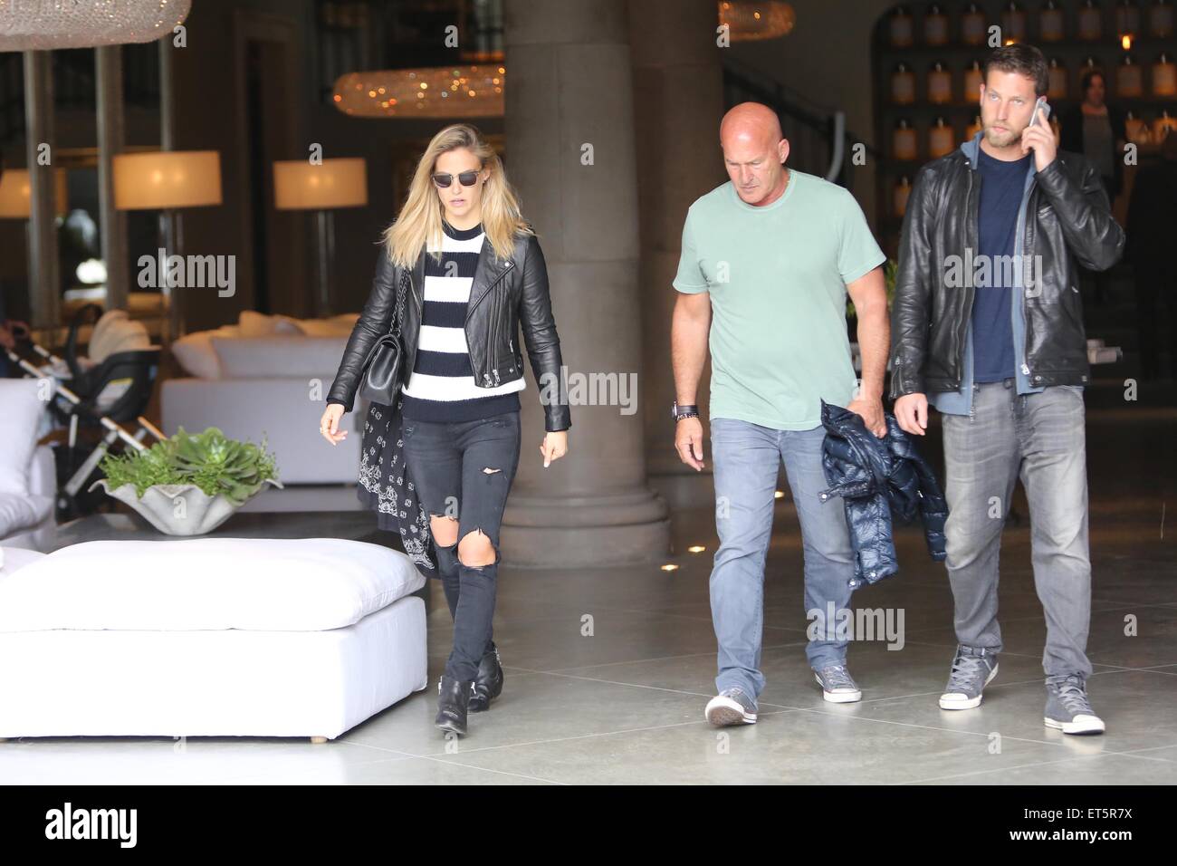 Bar Refaeli out shopping with family on Melrose Ave Featuring: Bar ...