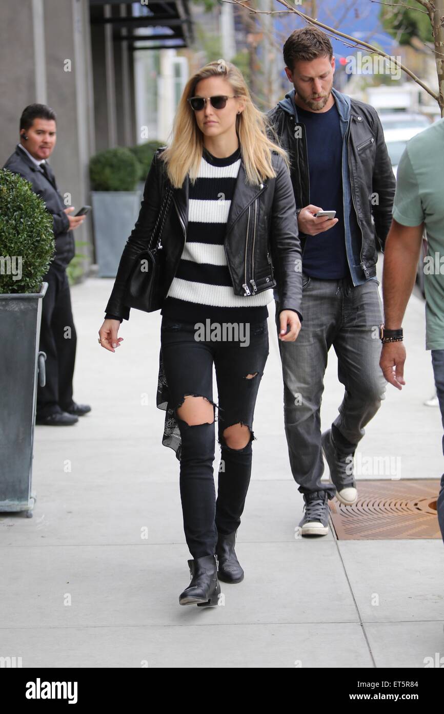 Bar Refaeli out shopping with family on Melrose Ave Featuring: Bar ...