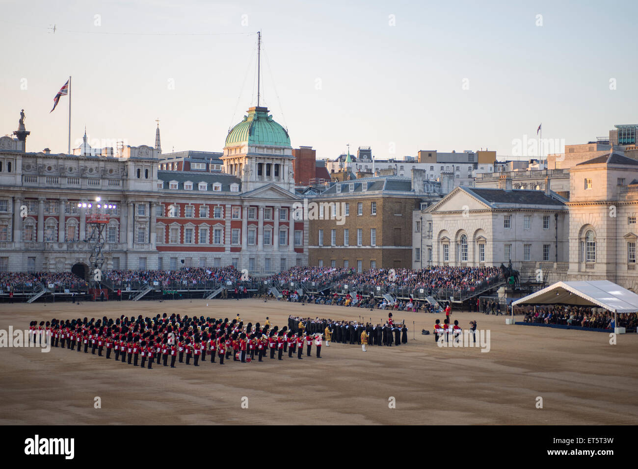 Massed bands of the 5 guards regiments hi-res stock photography and ...