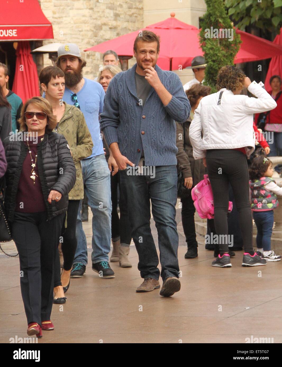 Jason Segel of CBS sitcom 'How I Met Your Mother' goes shopping at The ...
