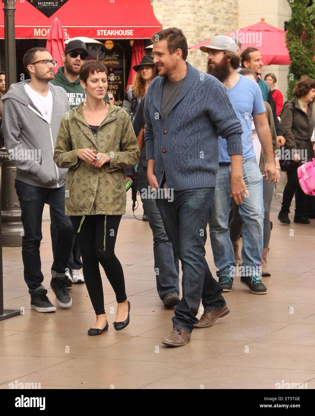 Jason Segel of CBS sitcom 'How I Met Your Mother' goes shopping at The ...