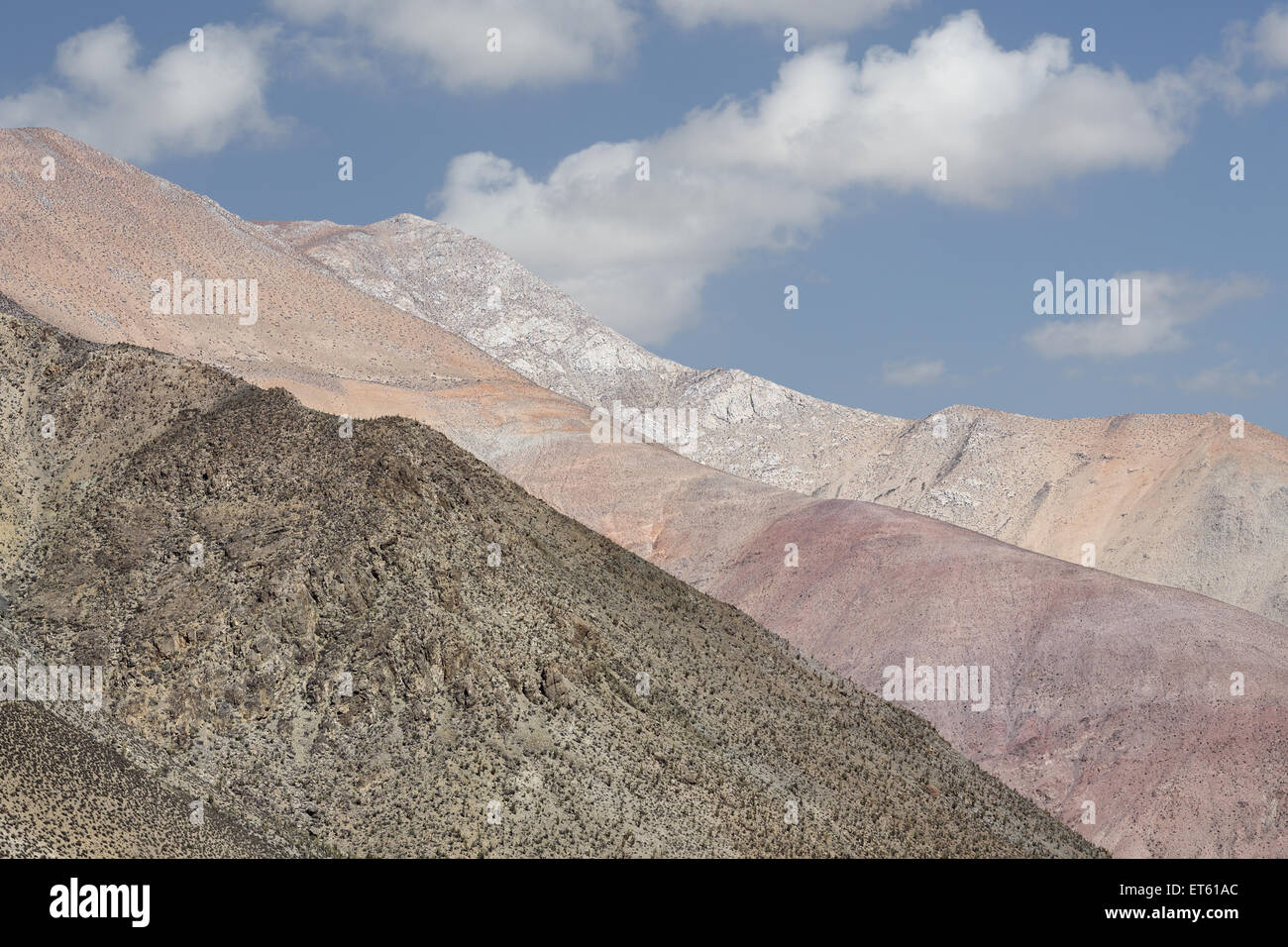 Colorful mountains anden chile south america Stock Photo - Alamy