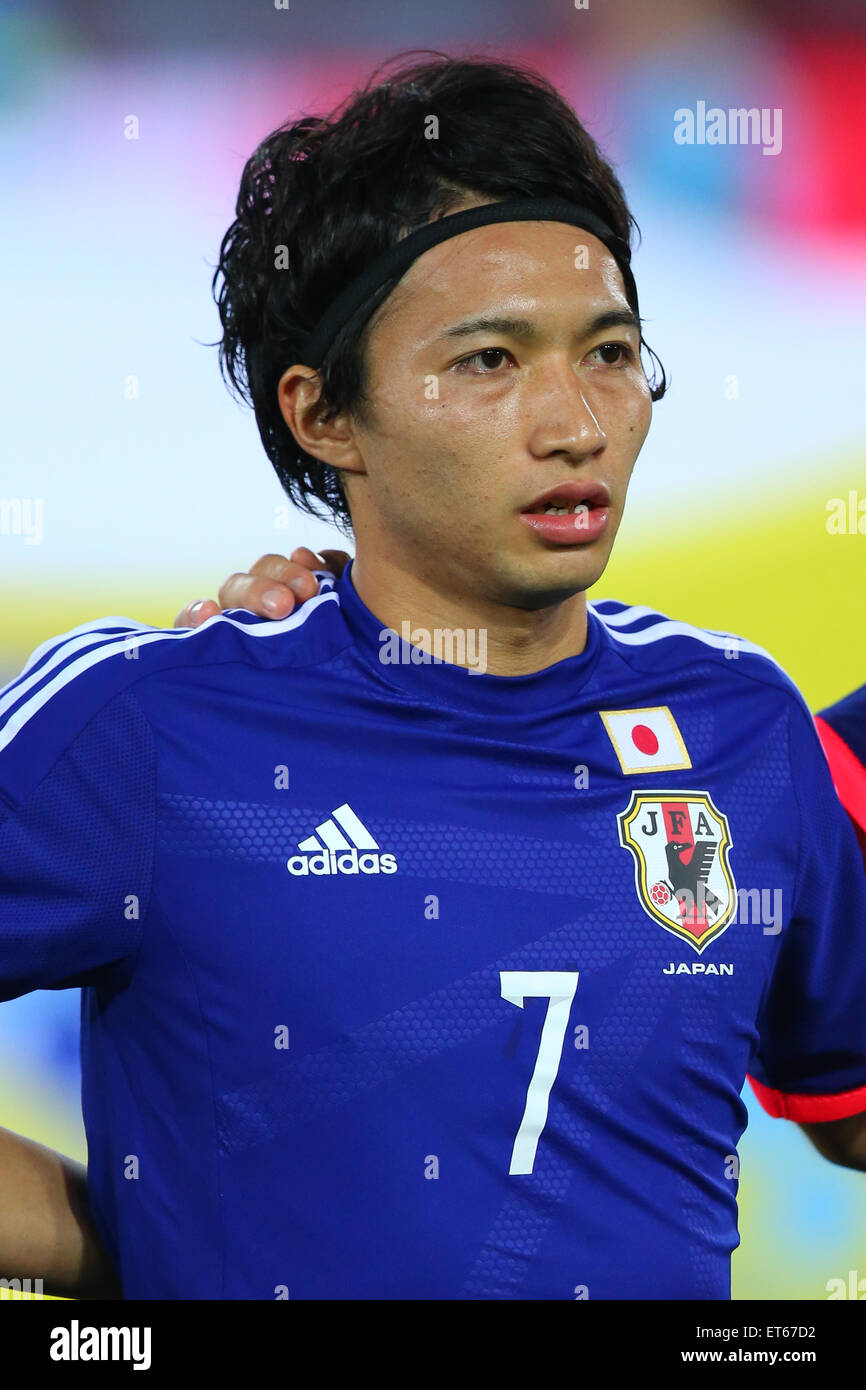 Kanagawa, Japan. 11th June, 2015. Gaku Shibasaki (JPN) Football/Soccer : KIRIN Challenge Cup ...