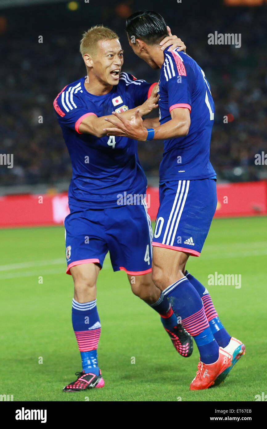Kanagawa, Japan. 11th June, 2015. Keisuke Honda (JPN) Football/Soccer ...