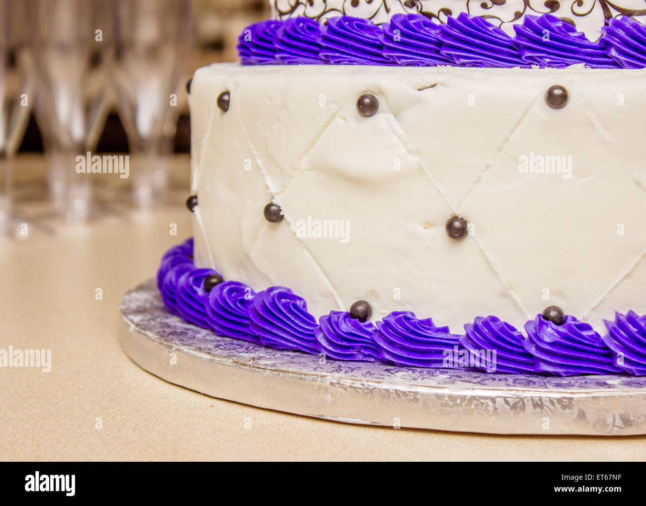 Wedding cake close up Stock Photo - Alamy