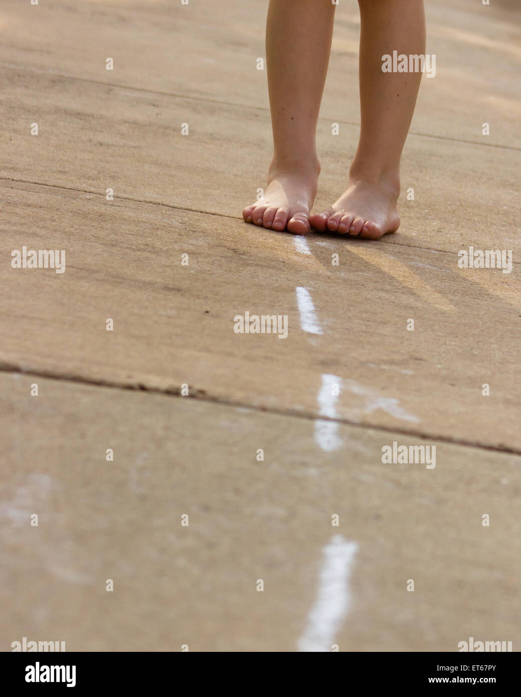 Child on a path Stock Photo - Alamy