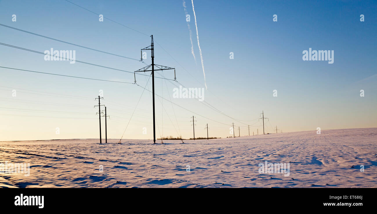 columns in the field Stock Photo - Alamy