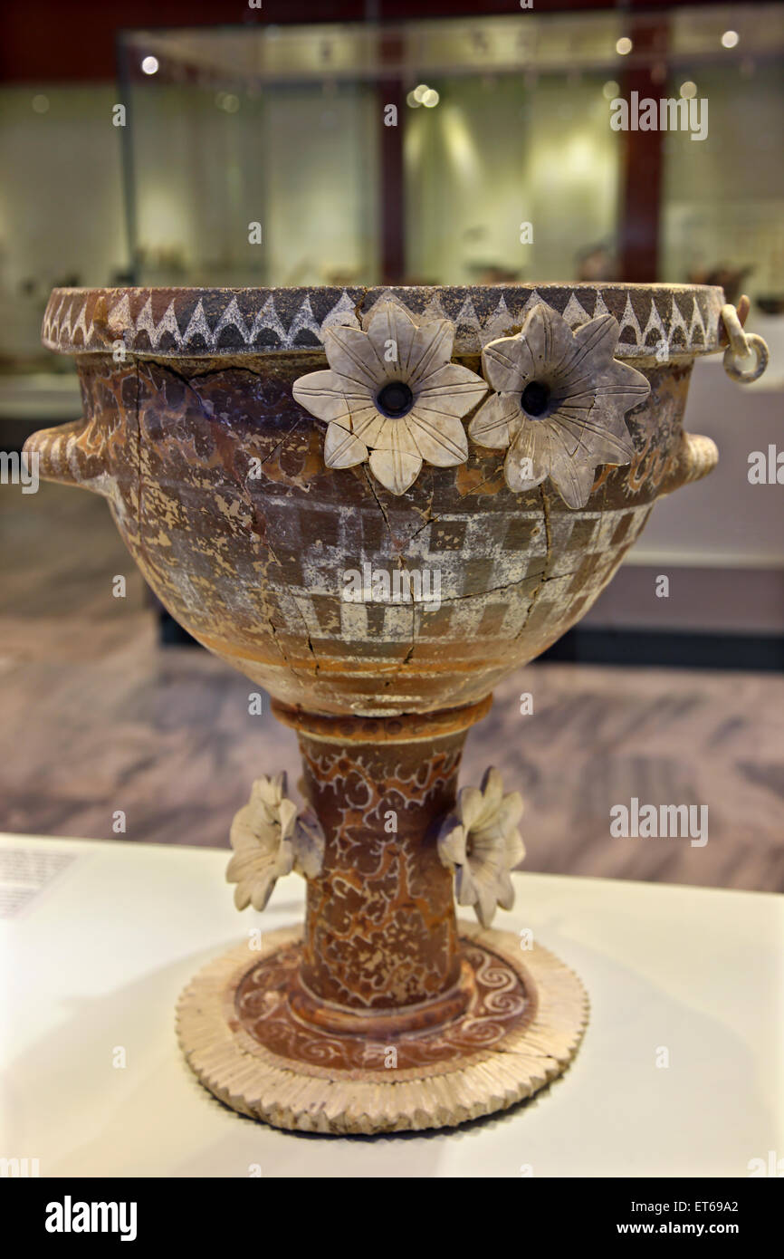 Beautiful sample of Minoan ceramic art in the Archaeological, Museum of ...