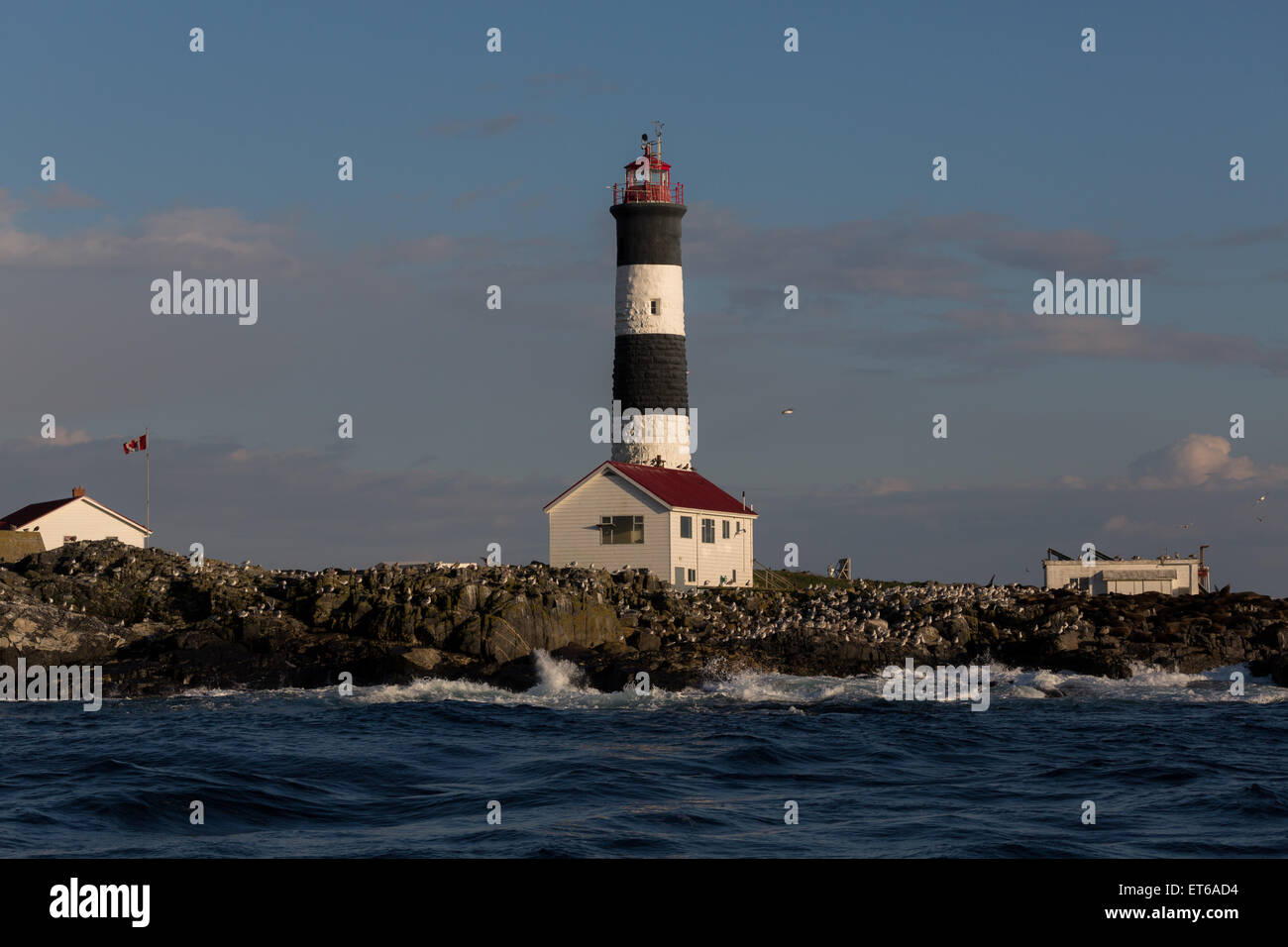 Race Rocks Lighthouse 2 Stock Photo - Alamy