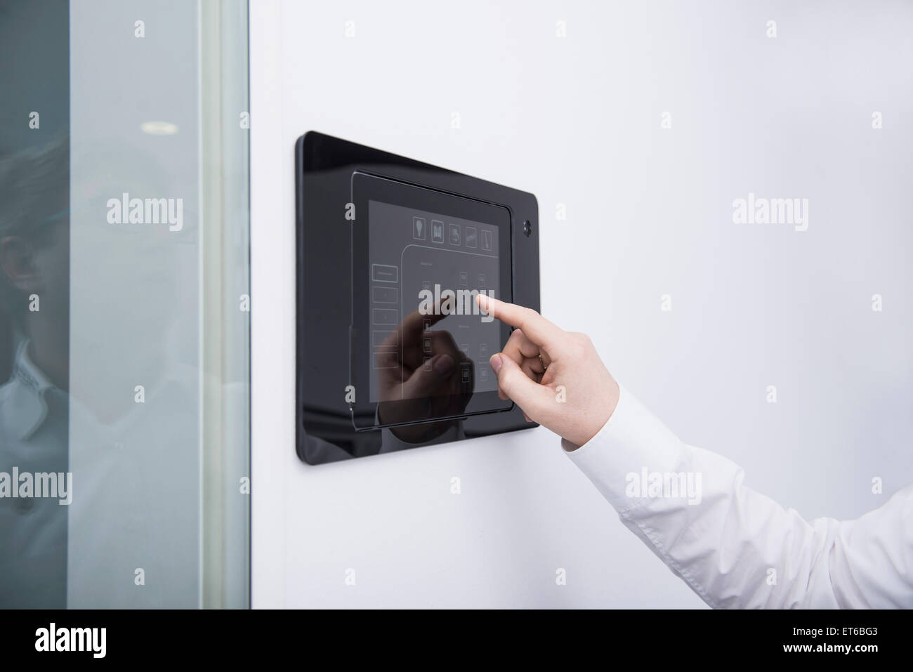 Finger operating tablet hi-res stock photography and images - Alamy