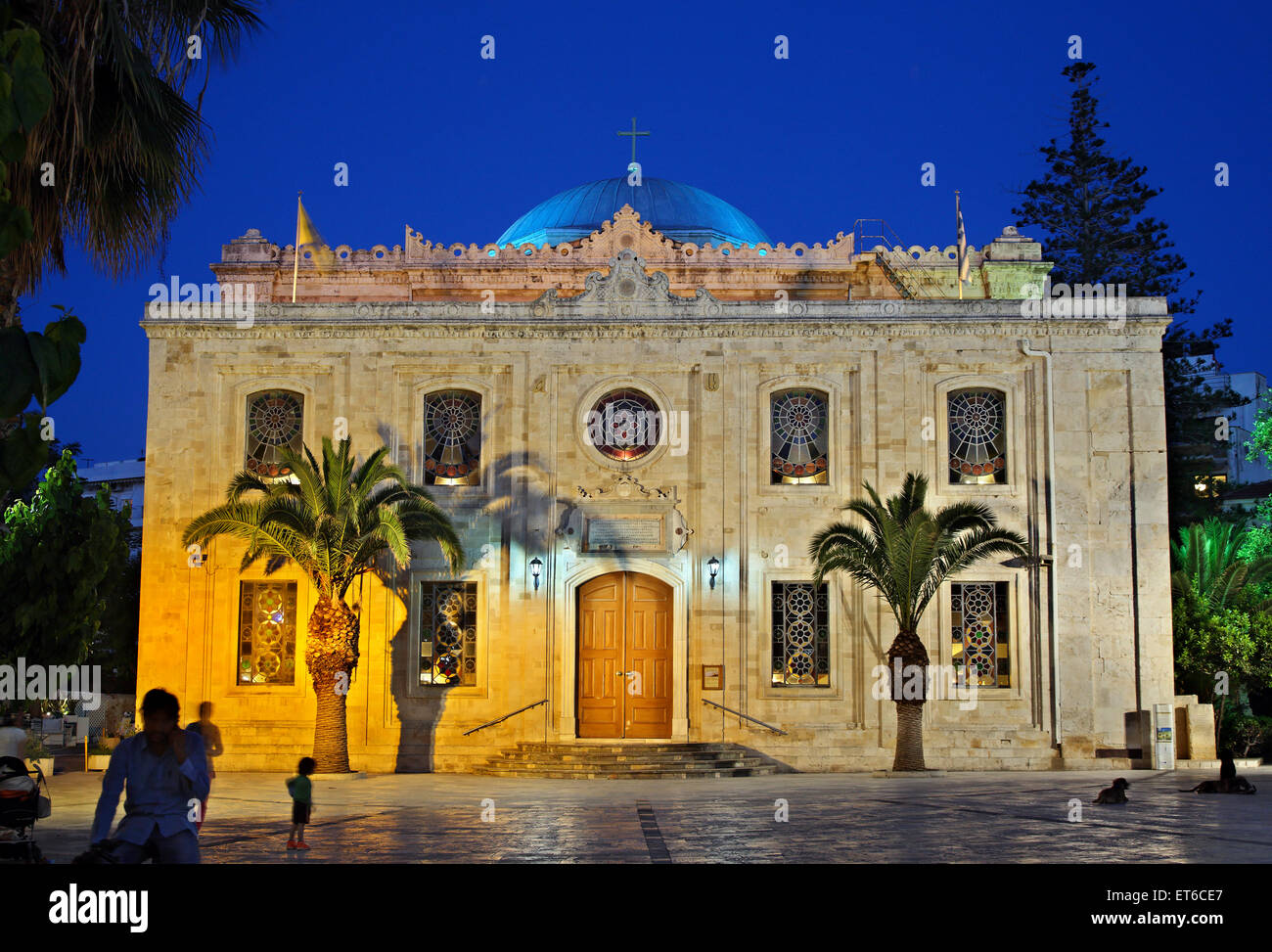 The church of Saint Titus ("Agios Titos"), Heraklion city, Crete island ...