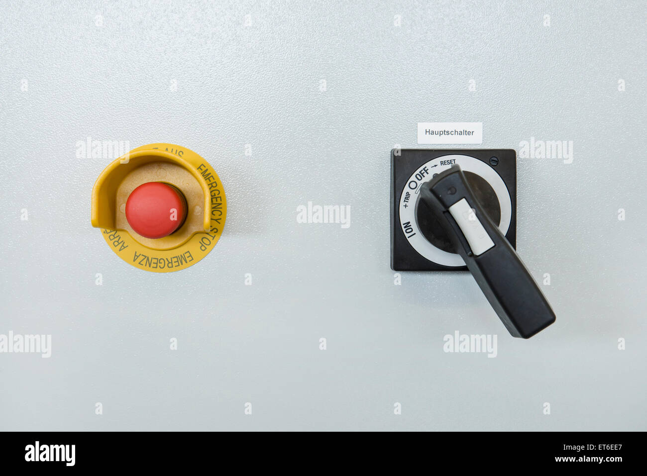 Emergency stop switches hi-res stock photography and images - Alamy