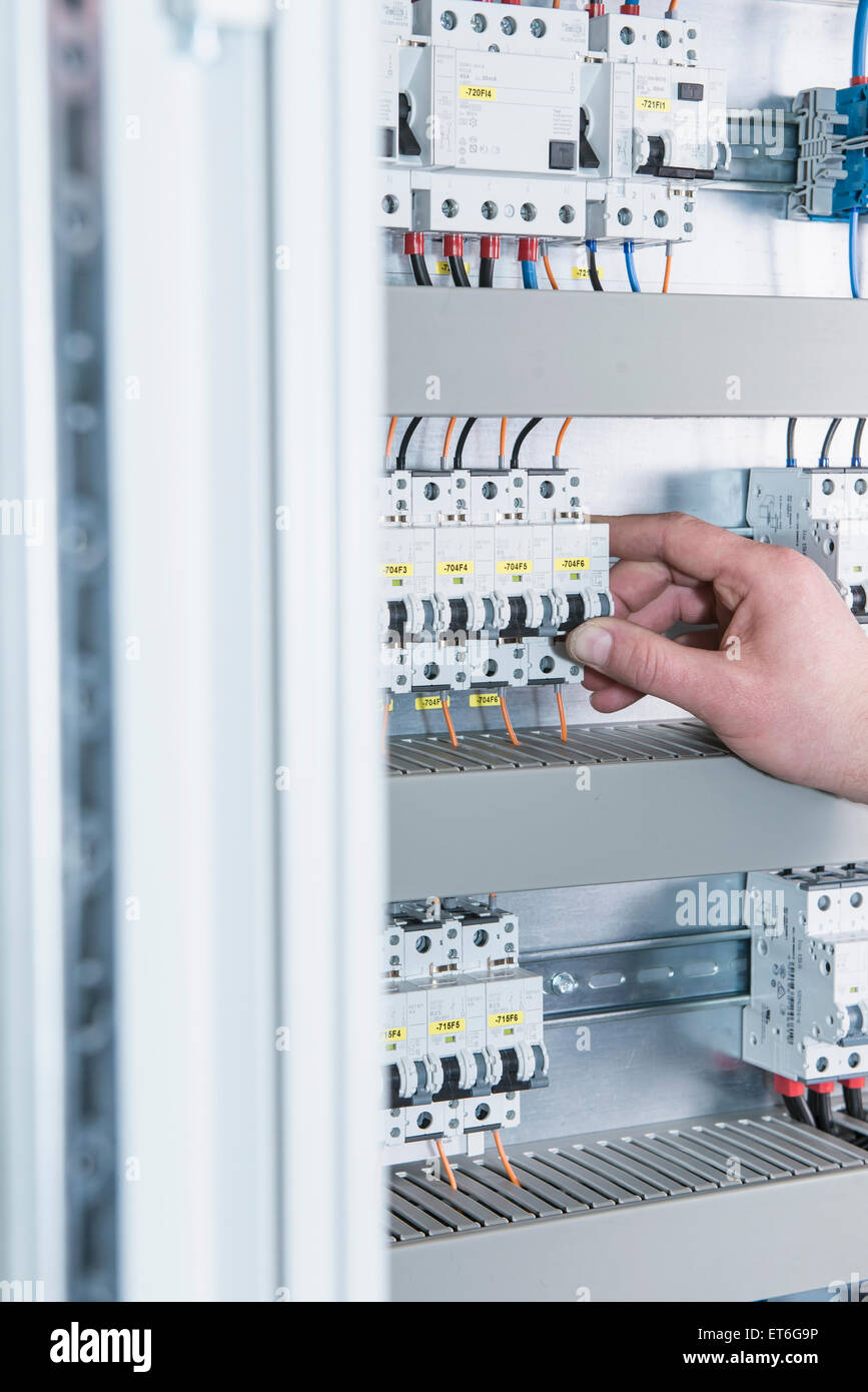 Person working on electrical box High Resolution Stock Photography and ...