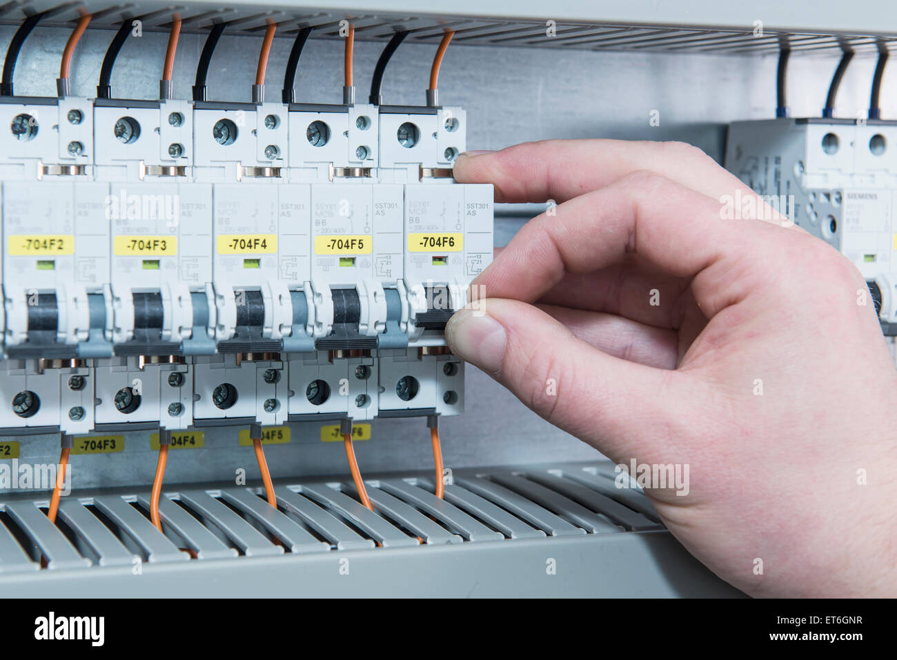 Person working on electrical box High Resolution Stock Photography and ...