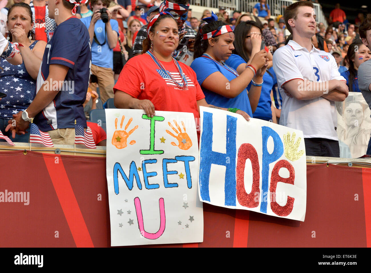 USA fans are watching the game during a match between USA and Australia ...