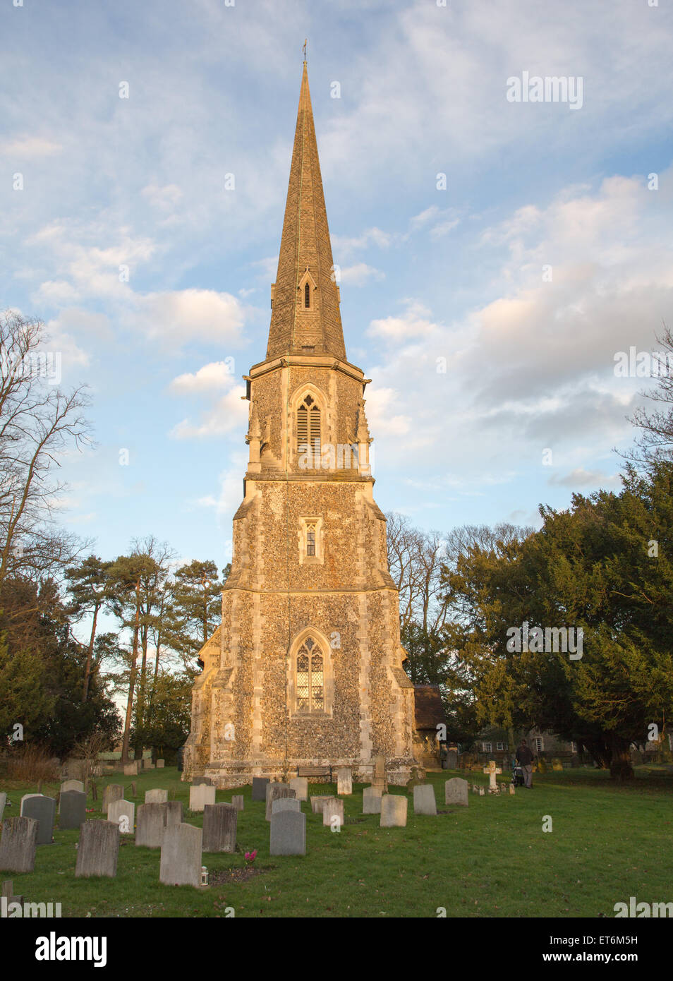 Church Spire in Golden Light Stock Photo - Alamy