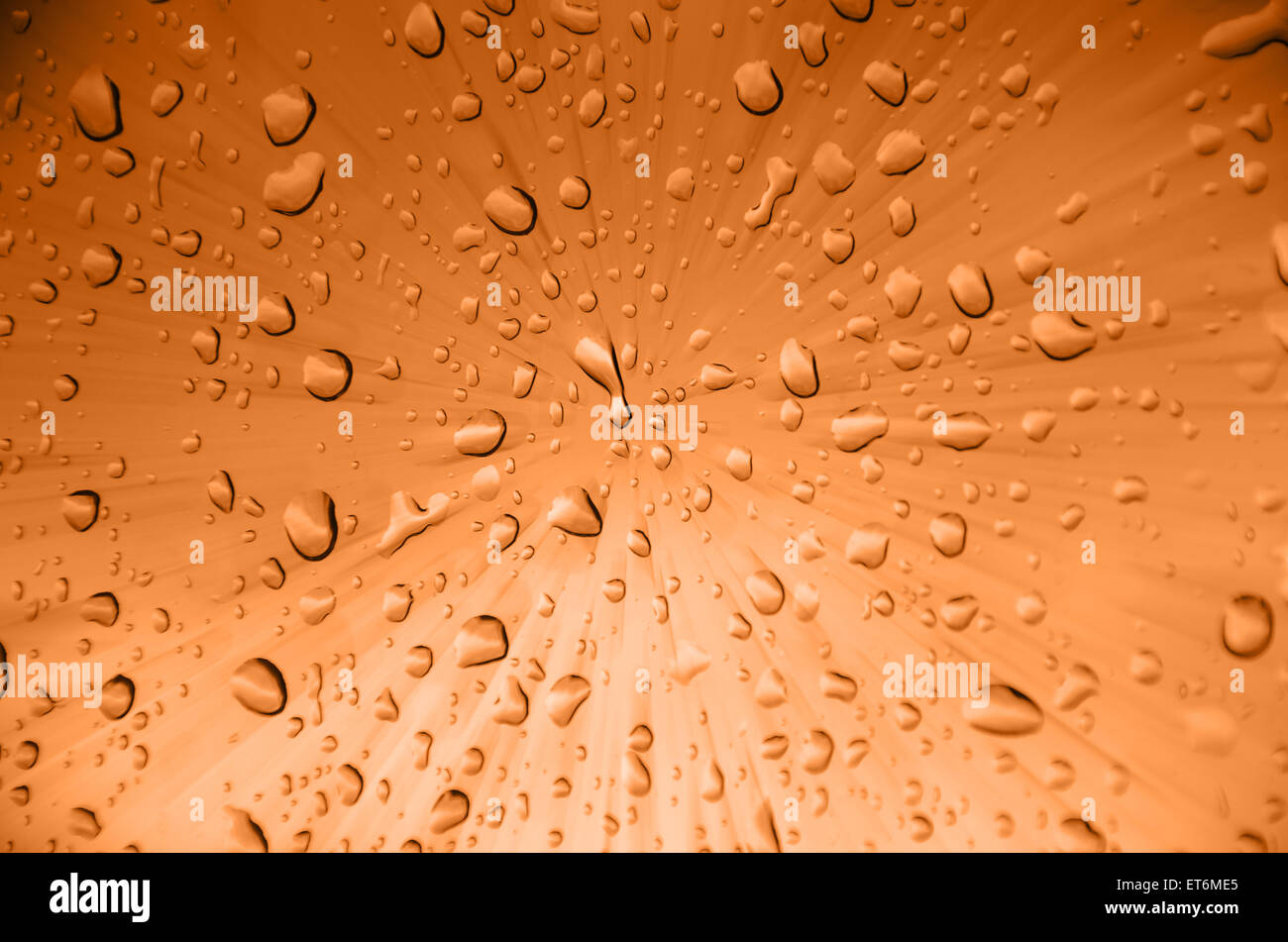 abstract orange background with drop water Stock Photo - Alamy