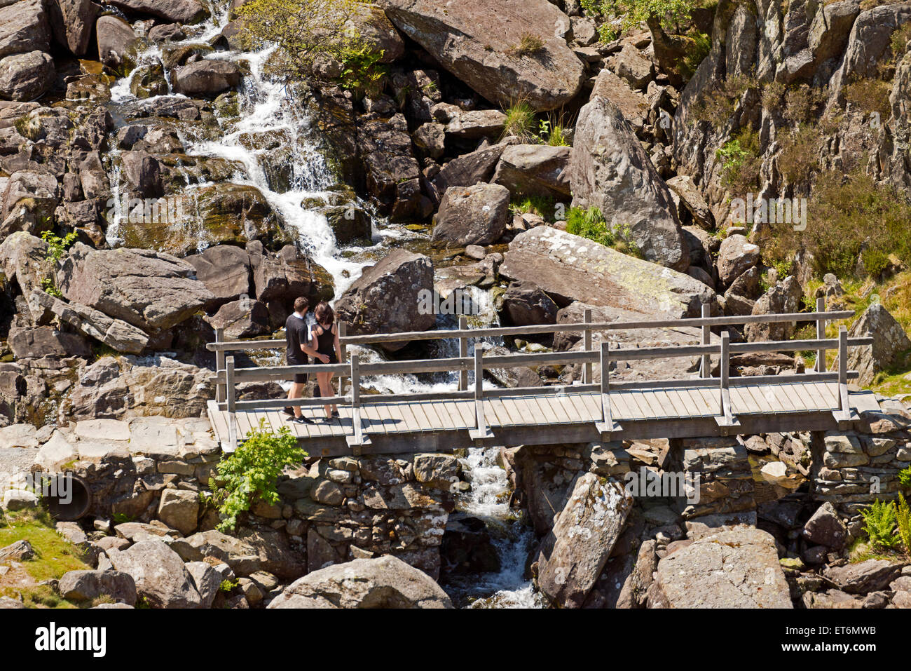 Cwm Idwal path Ogwen Snowdonia Narth Wales Uk Stock Photo - Alamy