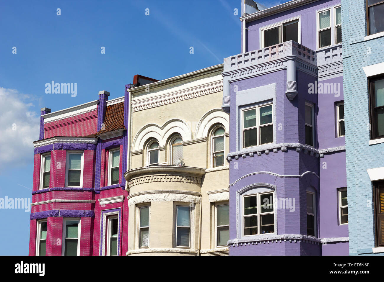 Colorful row houses washington dc hi-res stock photography and images ...