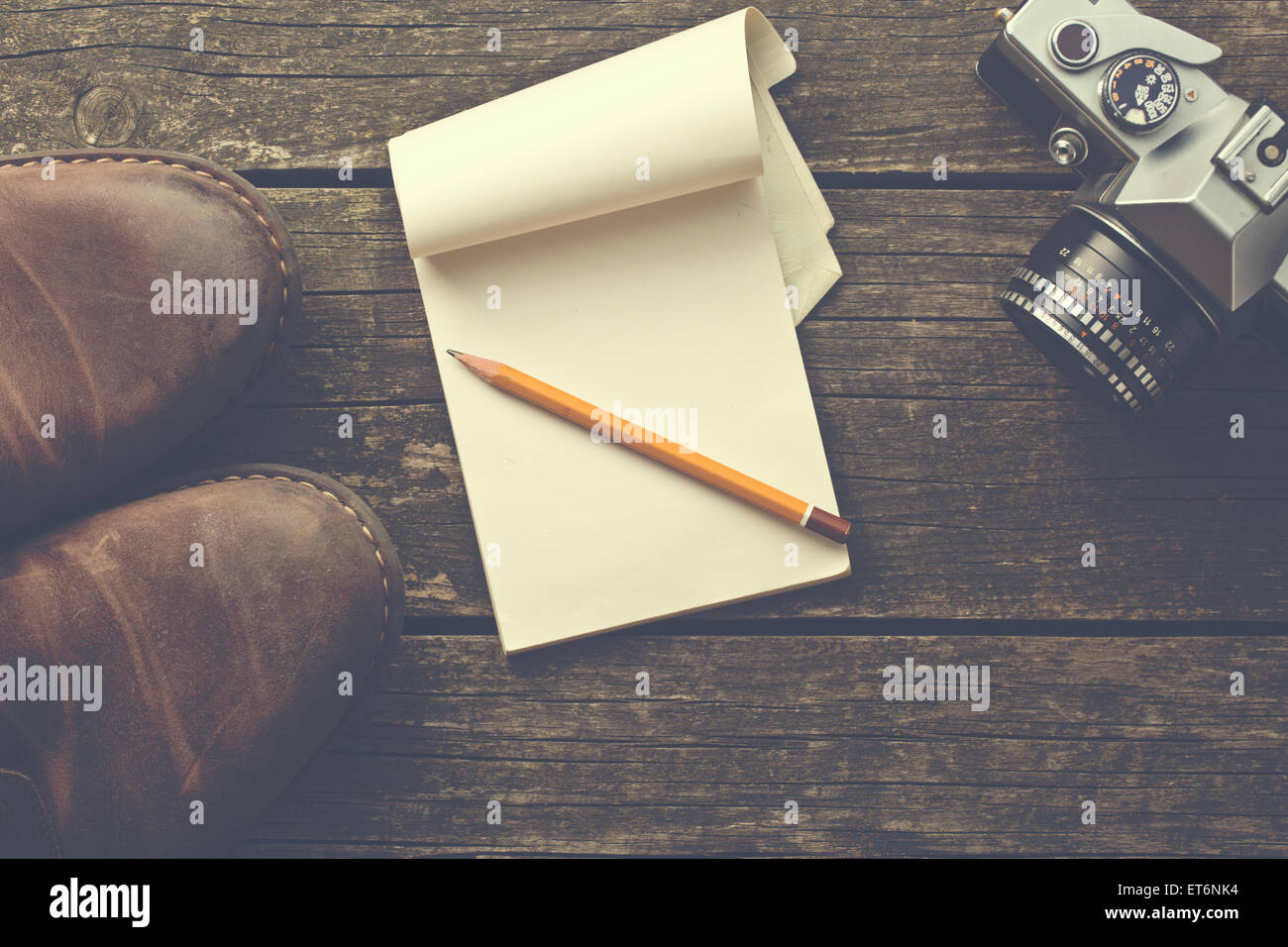 Vintage notepad hi-res stock photography and images - Alamy