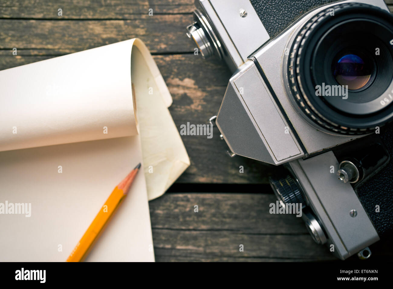 Top view image notepad hi-res stock photography and images - Alamy