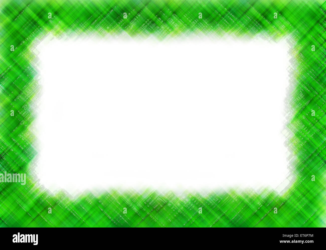 green frame. in the middle of a white background Stock Photo - Alamy