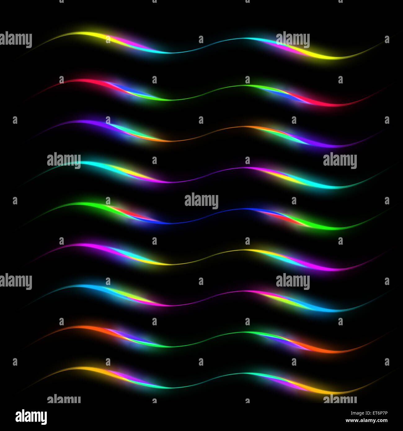 colored lines on a black background. many lines and many colors Stock ...