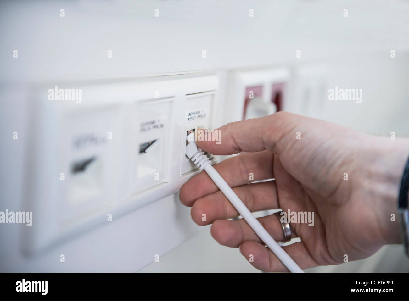 Installing and fixing connections hi-res stock photography and images ...