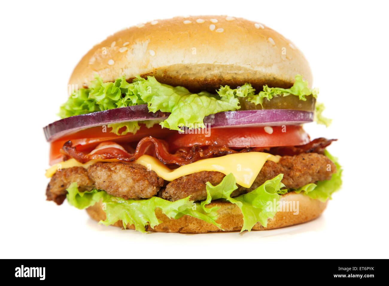 Lettuce burger Cut Out Stock Images & Pictures - Alamy