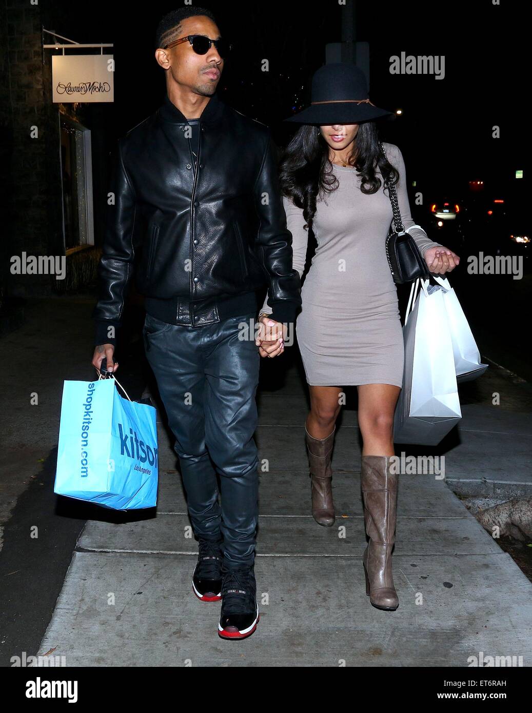 Brandon T. Jackson and girlfriend, Denise Xaviar shopping on Robertson ...