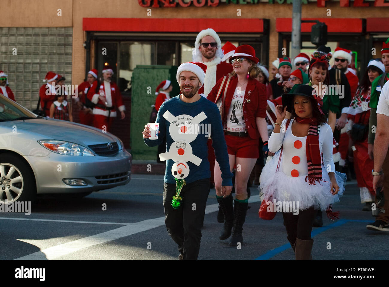 SantaCon LA 2014 - Santa Claus Convention in Hollywood Featuring ...