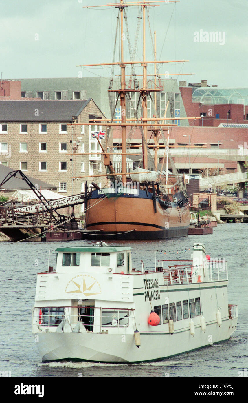 Teesside Princess, based on the River Tees at Stockton, maiden voyage ...