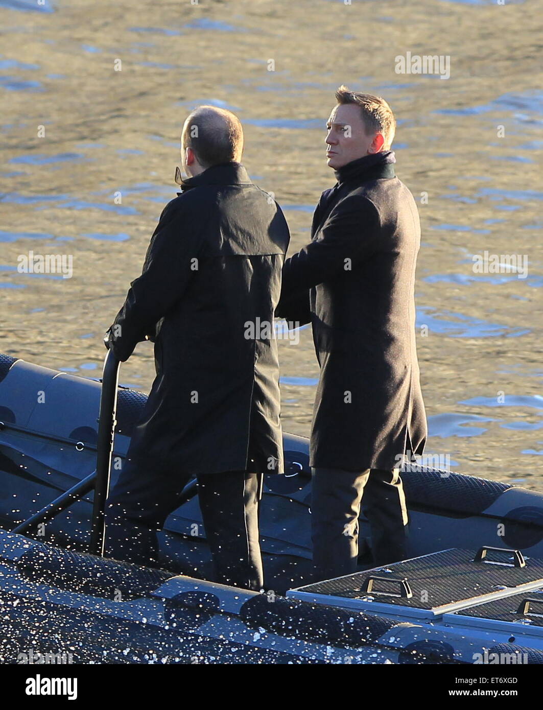 Daniel Craig and Rory Kinnear on the first day of filming for upcoming ...