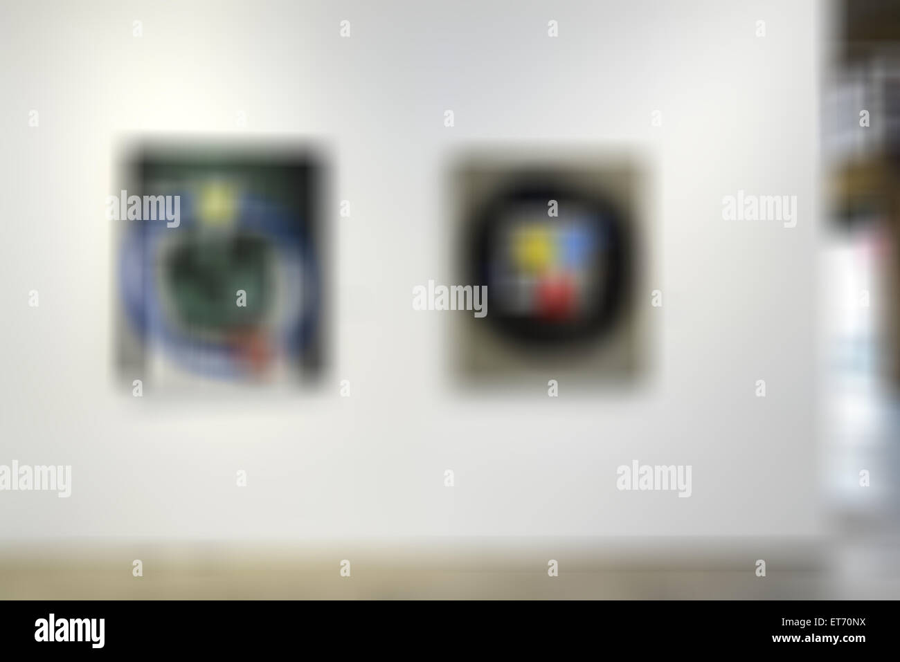 Art gallery generic background. Intentionally blurred editing post ...