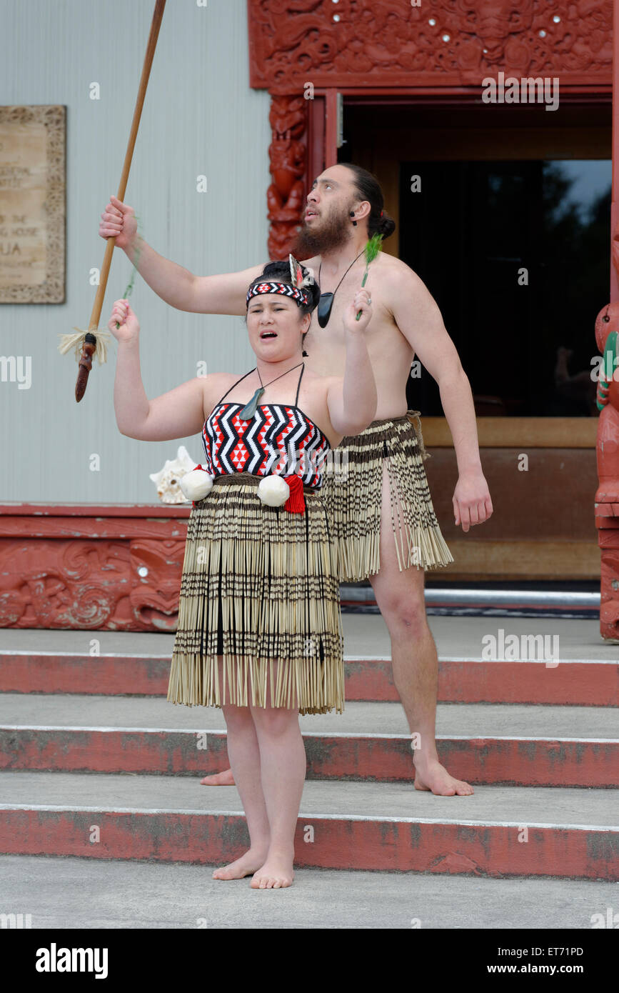 Traditional maori welcome hi-res stock photography and images - Alamy