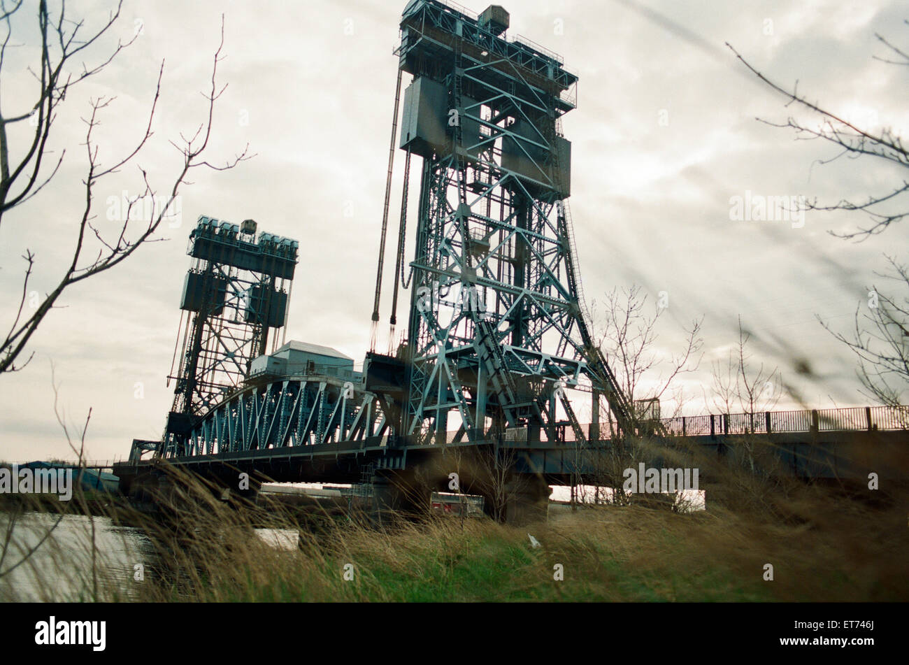 The Newport Bridge, Middlesbrough, 16th February 1993 Stock Photo - Alamy