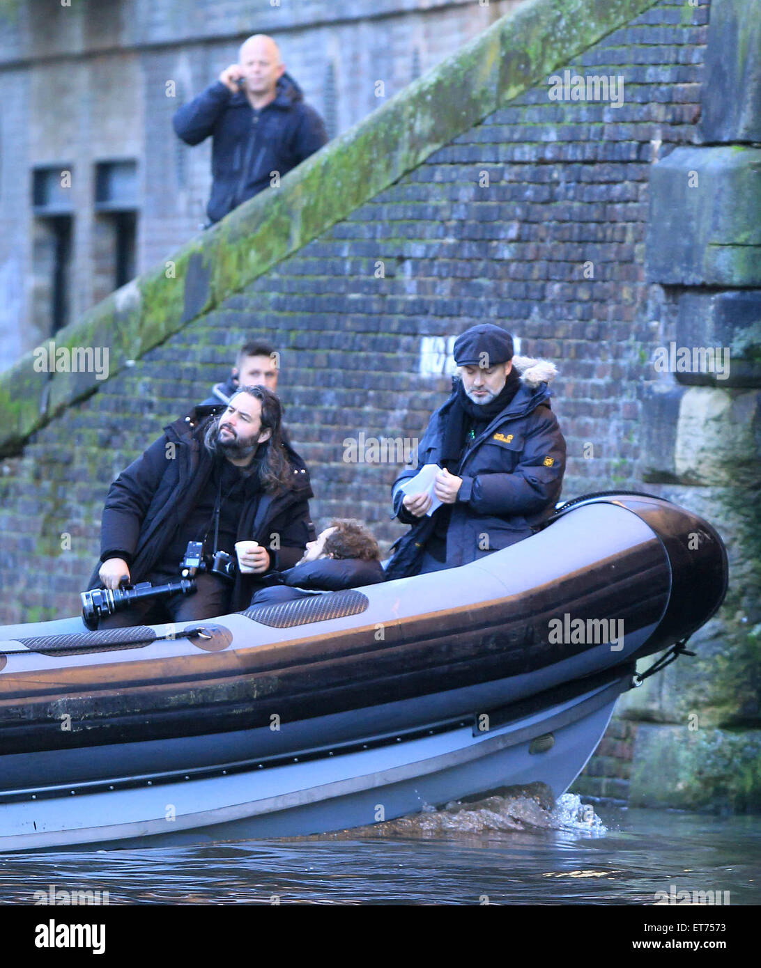 Filming of the new James Bond movie 'Spectre' at a location in Central ...