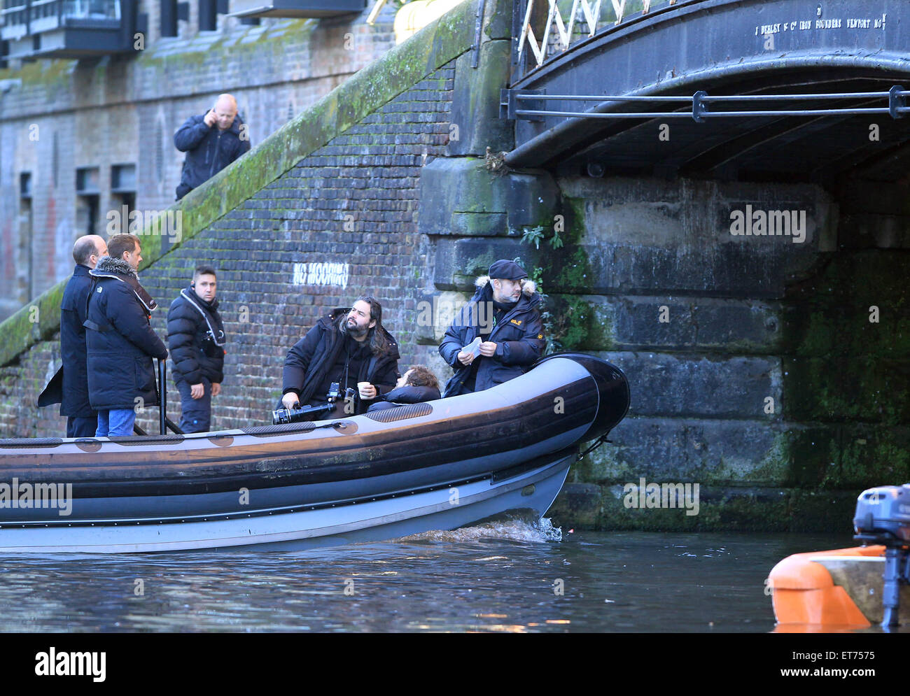 Filming of the new James Bond movie 'Spectre' at a location in Central ...
