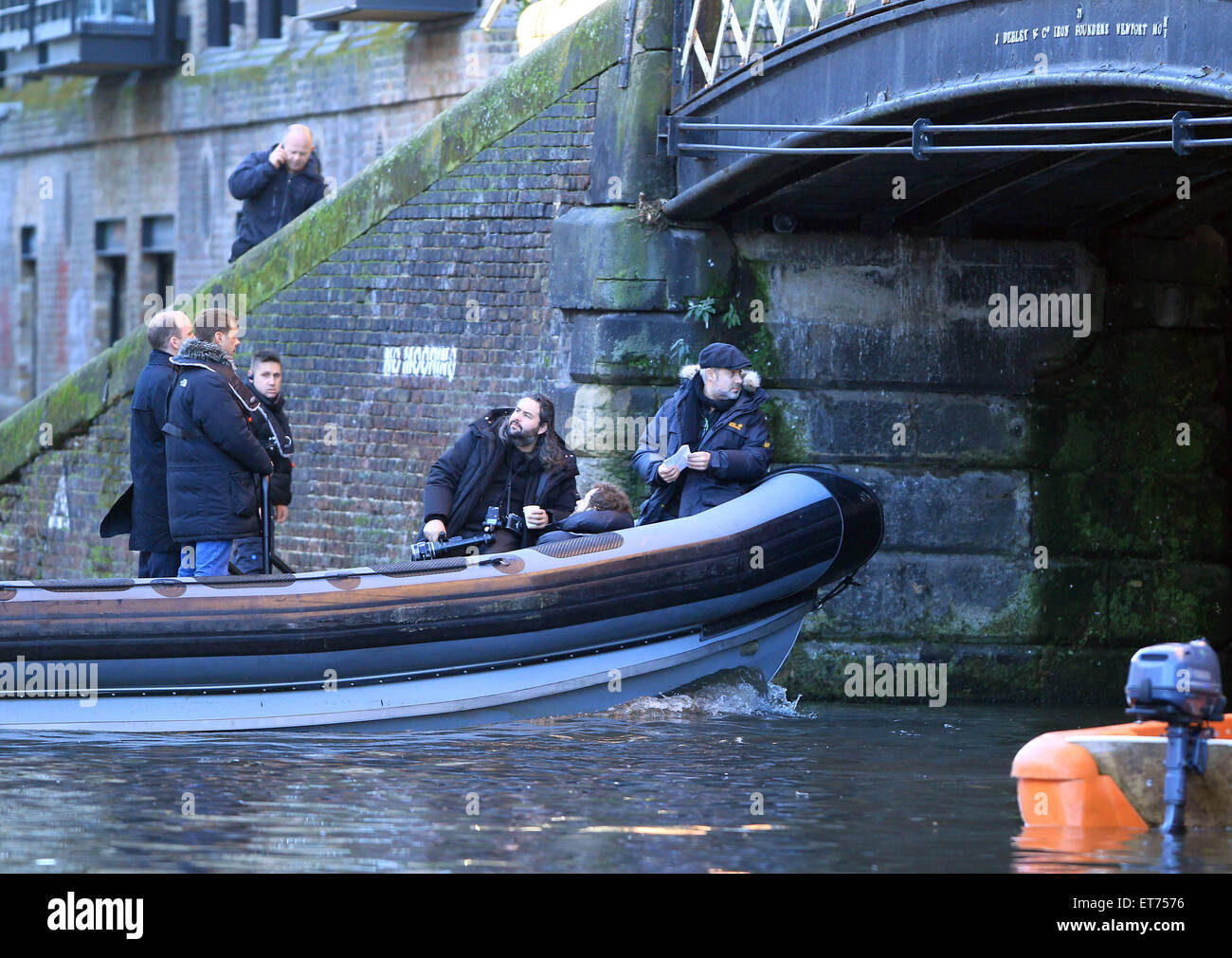 Filming of the new James Bond movie 'Spectre' at a location in Central ...