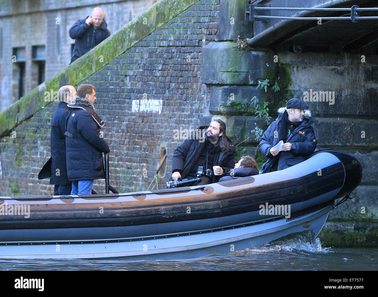 Filming of the new James Bond movie 'Spectre' at a location in Central ...