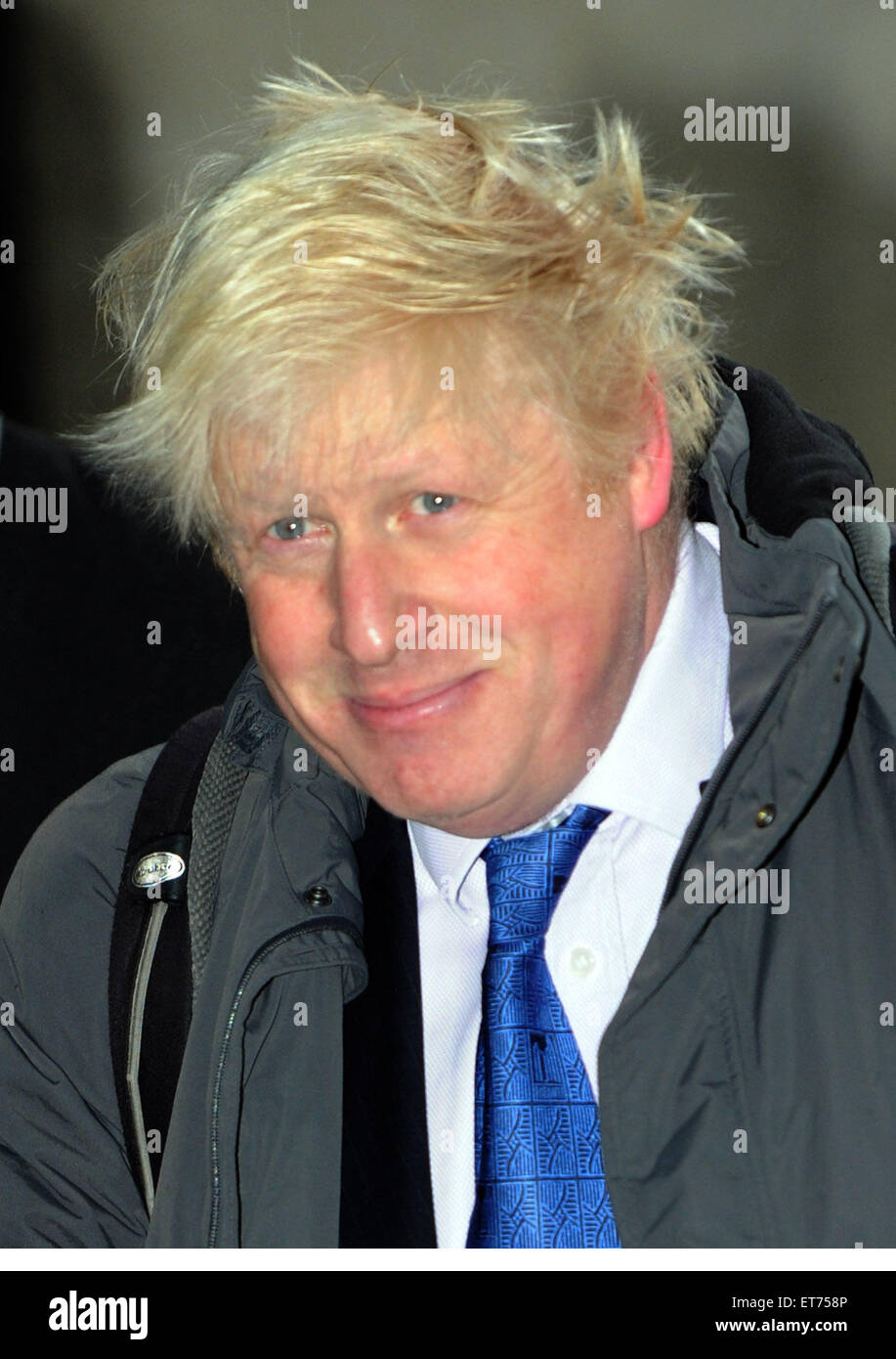 Mayor of London Boris Johnson arriving at the BBC Radio studios ...
