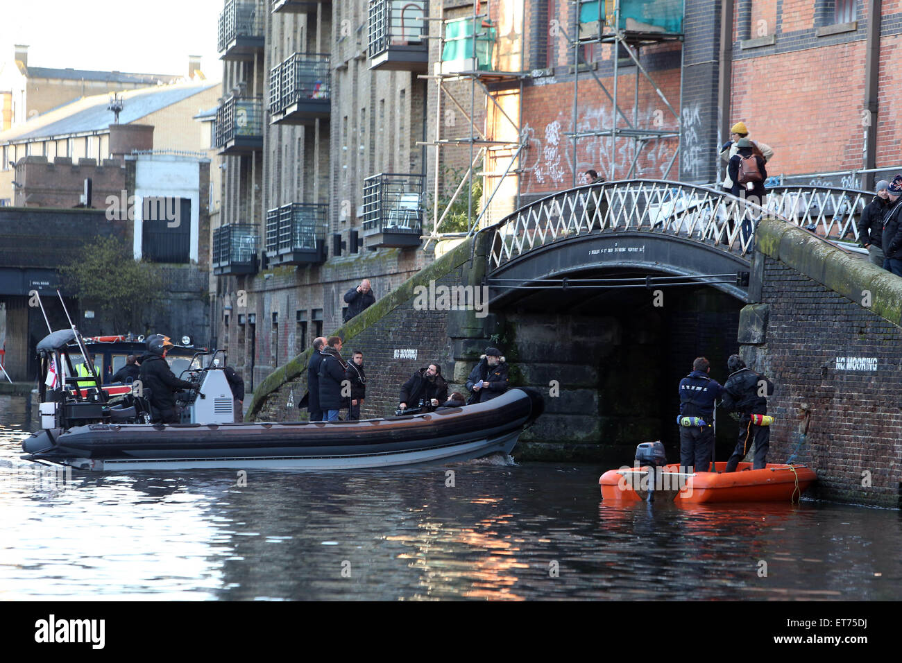 Filming of the new James Bond movie 'Spectre' at a location in Central ...