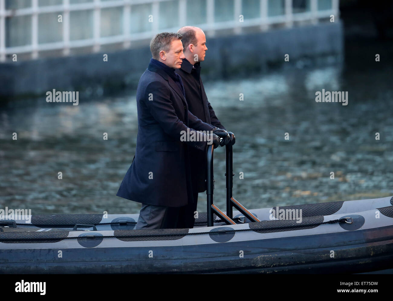 Filming of the new James Bond movie 'Spectre' at a location in Central ...